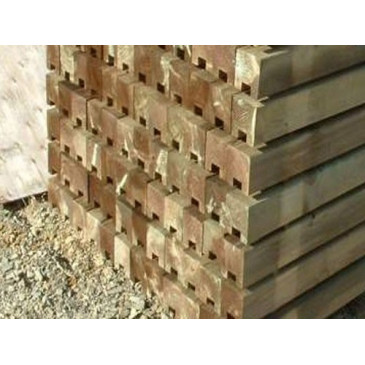 Poteau rainuré - Bois - MASTOCK