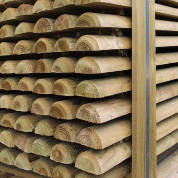 1/2 Rondin, Bois extérieur - Bois - MASTOCK